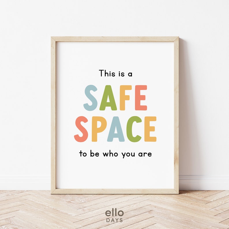 Safe Space Zone Regulation Poster Bundle, Emotions Feelings Chart ...