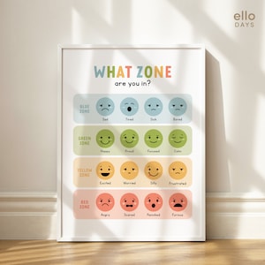 Calming Poster Set of 6, School Counselor Therapy Office Decor ...