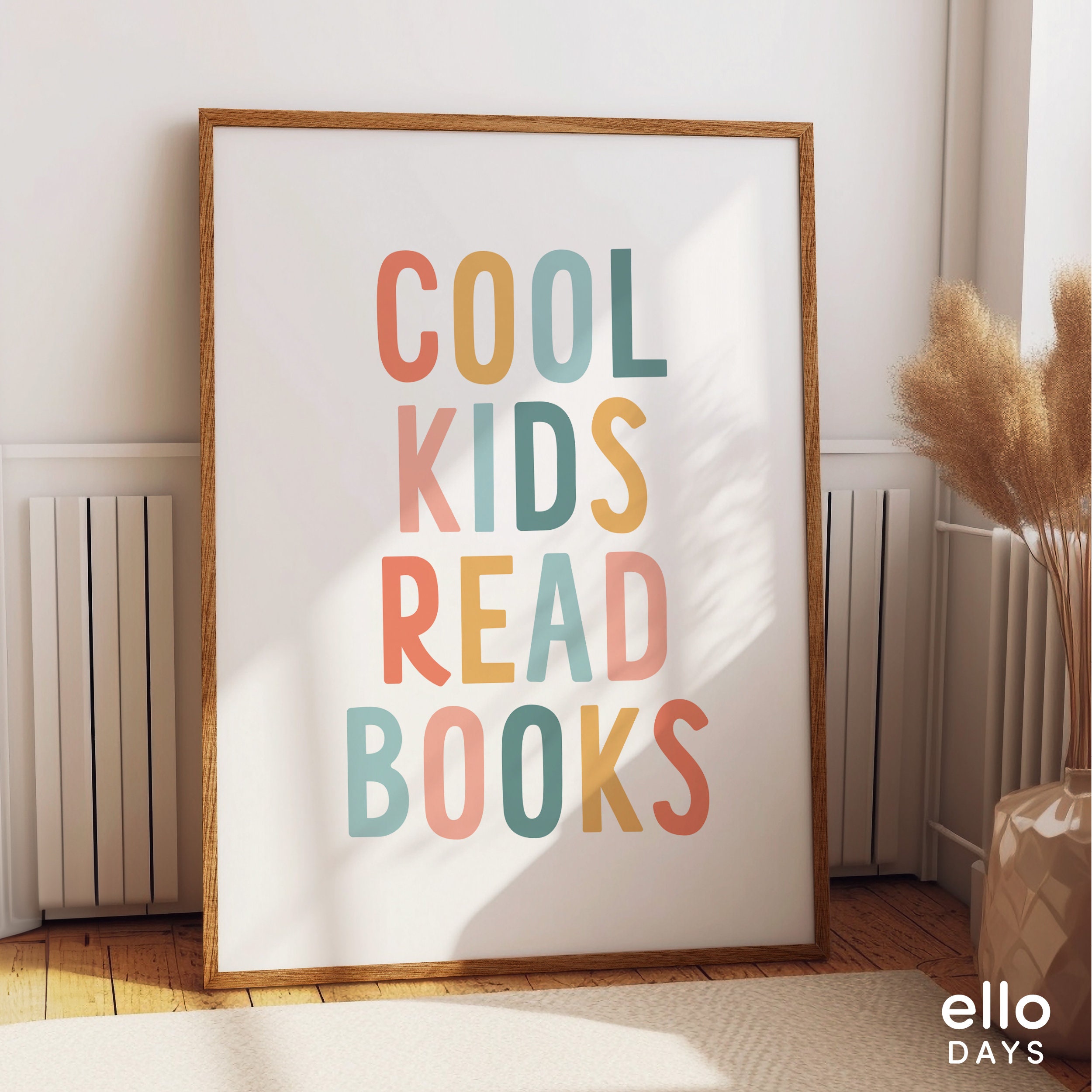 Reading Corner Kids Wall Art Decor Poster Set of 6 Bundle, Classroom ...