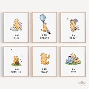 Classic Winnie-the-pooh Motivational Poster, Self Love Affirmation ...