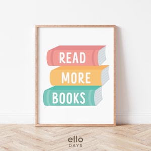 Reading Motivational Poster, Classroom Decoration, Reading Corner Wall ...