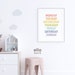 Rainbow Days of the Week Printable Wall Art Poster | Educational Poster ...