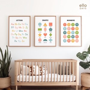 Educational Posters, 8 Classroom Posters Bundle, Homeschool Learning ...