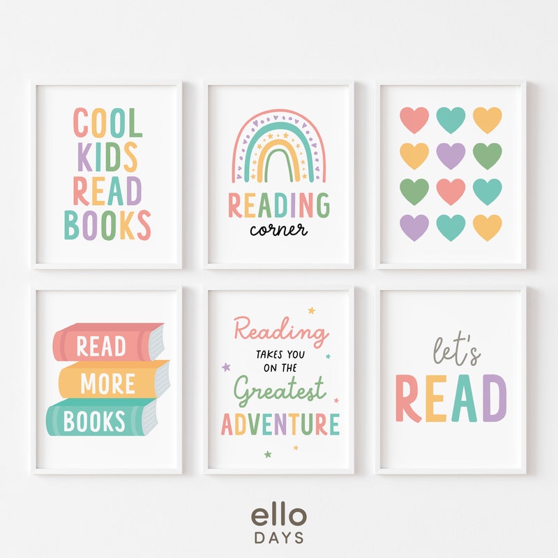 Reading Poster - Etsy