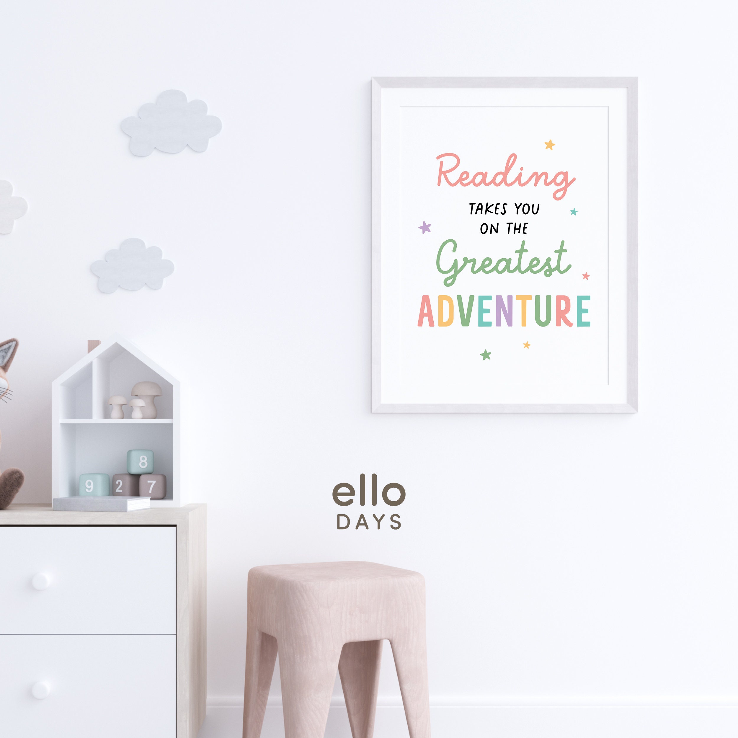 Reading Corner Wall Art Poster, Classroom Library Decoration, Reading ...