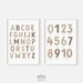 Neutral Alphabet Shapes Numbers 1-10 Printable Wall Art Bundle ...