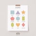 Rainbow Shapes Wall Art Print | Educational Learning Poster ...