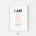 Affirmations for Kids Poster Set of 3, Daily Affirmations Wall Art ...