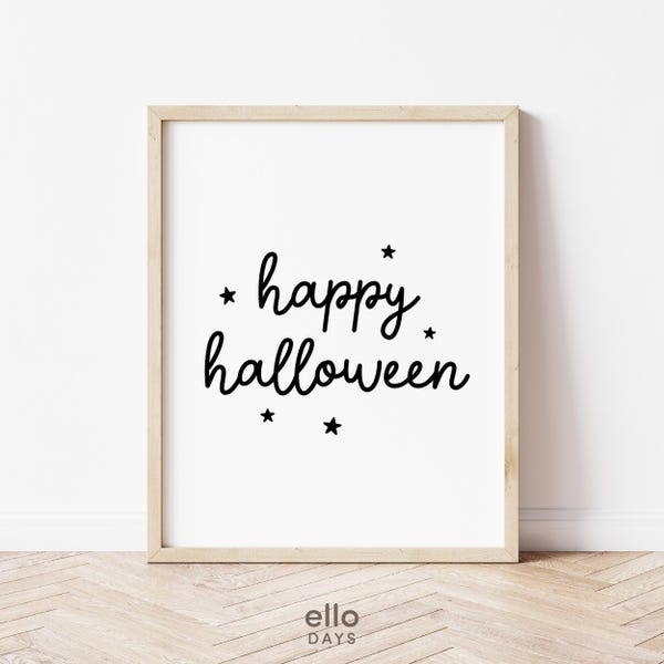 Cute Halloween Poster - Etsy