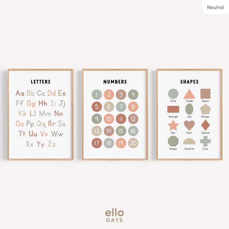 Alphabet Wall Letters - Etsy