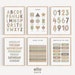 Neutral Educational Posters Set of 6, Boho Classroom Learning Decor ...