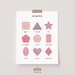 Alphabet Shapes Numbers 1-10 Printable Wall Art Bundle | Pink ...