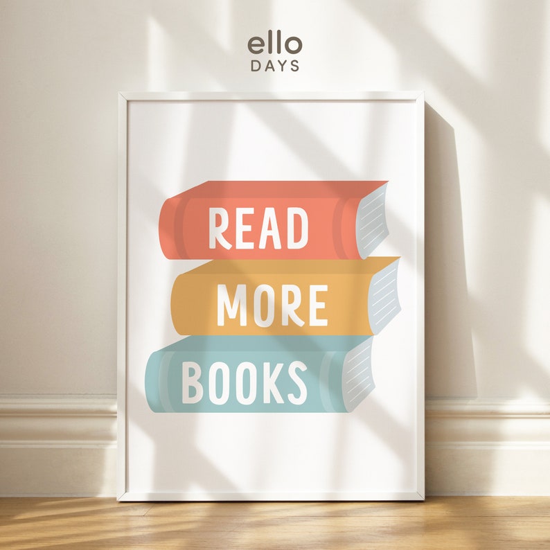 Reading Posters Set of 6 Bundle, Classroom Reading Corner Decoration ...