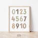 Neutral Alphabet Shapes Numbers 1-10 Printable Wall Art Bundle ...