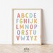 Rainbow Alphabet Printable Wall Art Poster | Educational ABC Poster ...
