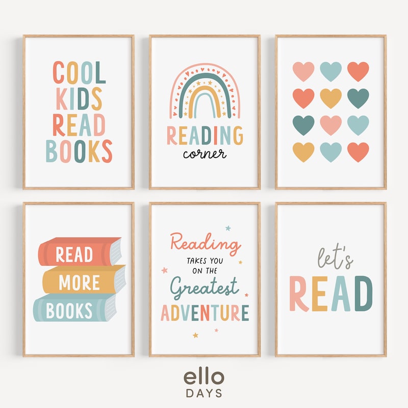 Reading Poster - Etsy