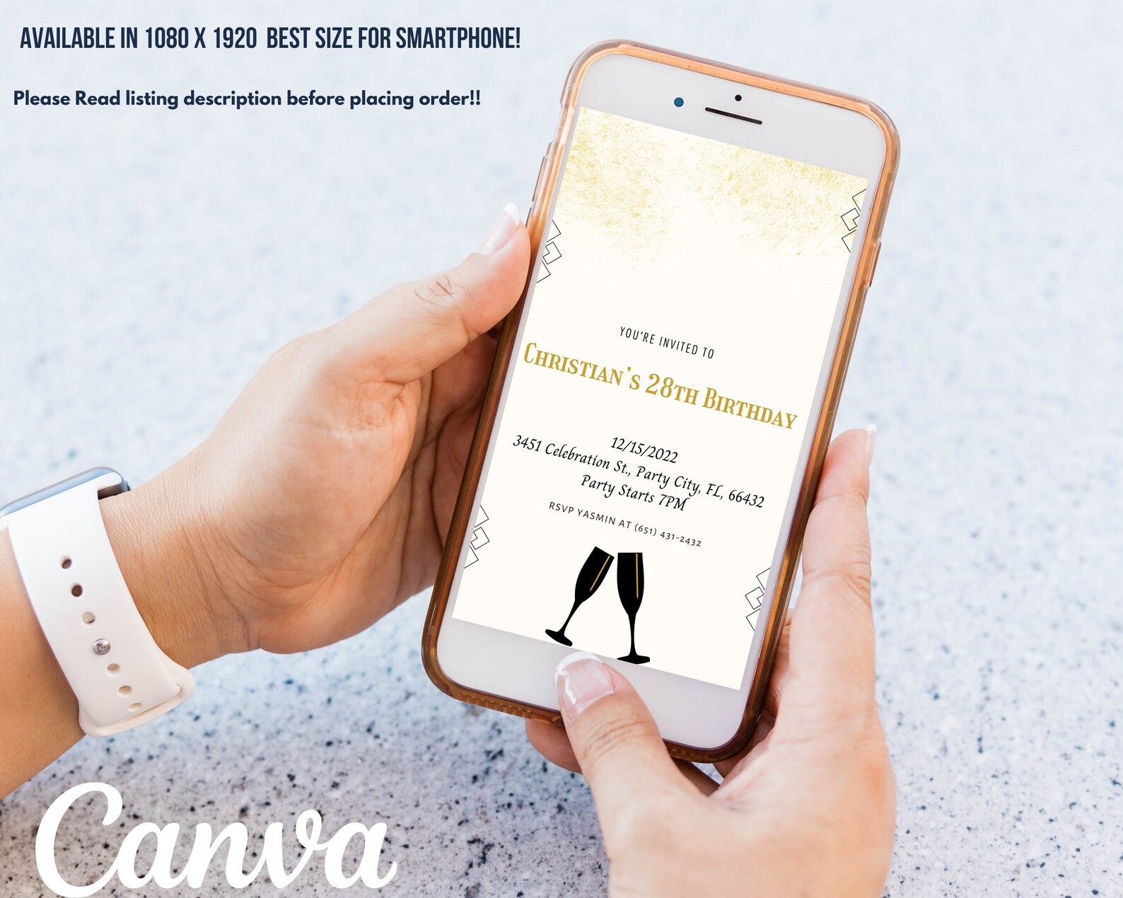 Digital Birthday Party Invitation, Birthday Party E-invites, Birthday ...