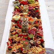 Grazing Table Layout Template for 20 People Flat-lay Instruction ...