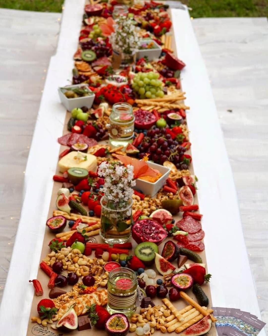 Template for Long Grazing Table, Charcuterie Board or Cheese Platter ...