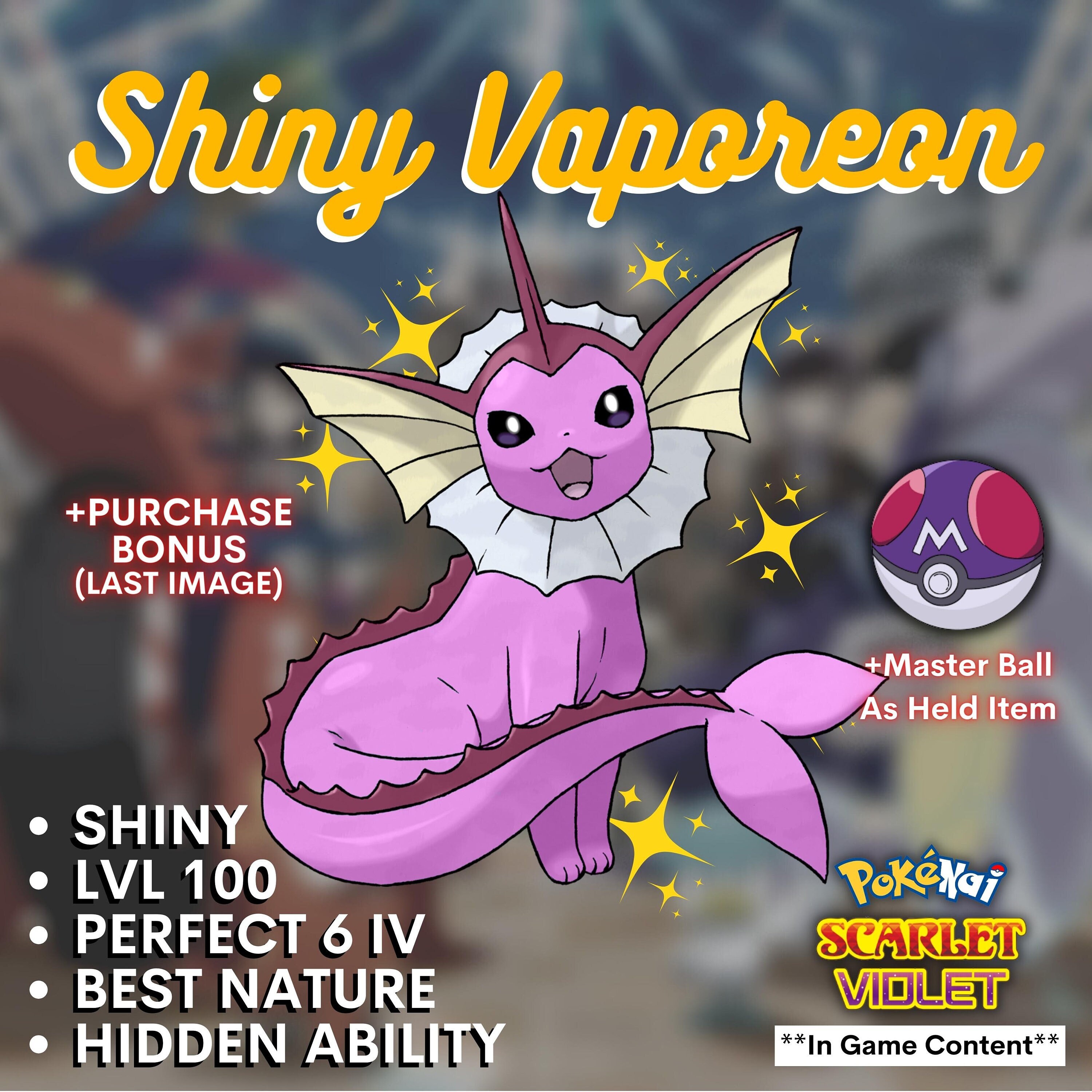 Pokemon Shiny Vaporeon Card