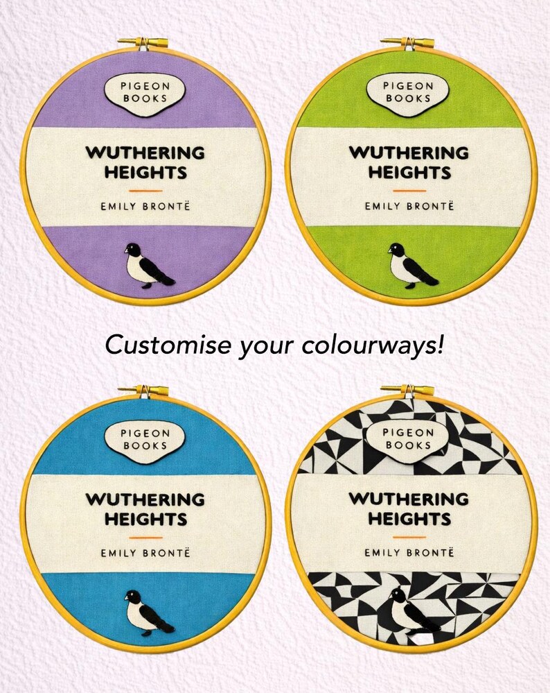 Wuthering Heights Embroidery Pattern Bundle PDF – Emily Brontë Quote ...