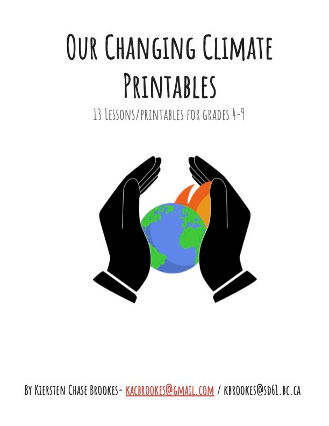 Our Changing Climate Unit Plan Grades 4-9 - Etsy