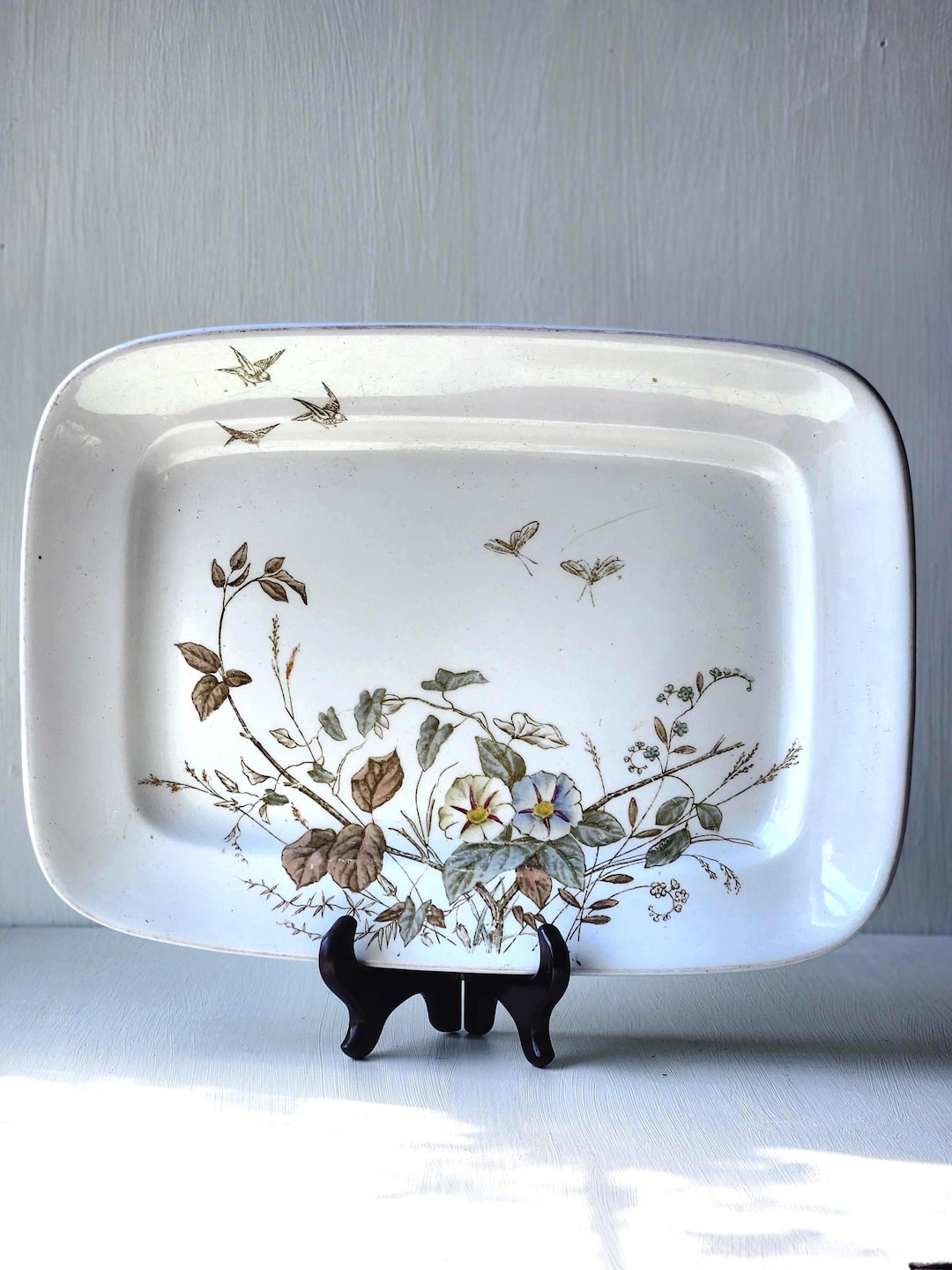 Ironstone Aesthetic Movement Rectangle Platter by Alfred Meakin 19th ...