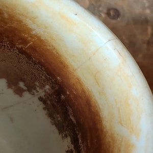 Antique Ironstone Handleless Mug Rustic Farmhouse Decor - Etsy