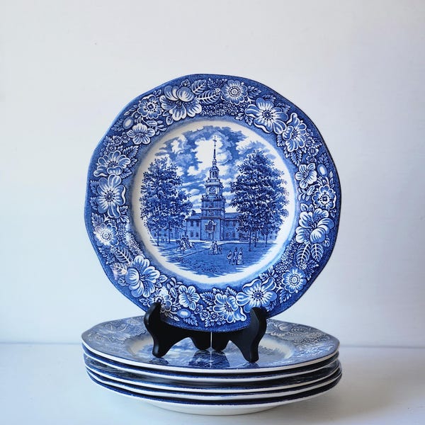 Liberty Blue Plate - Etsy