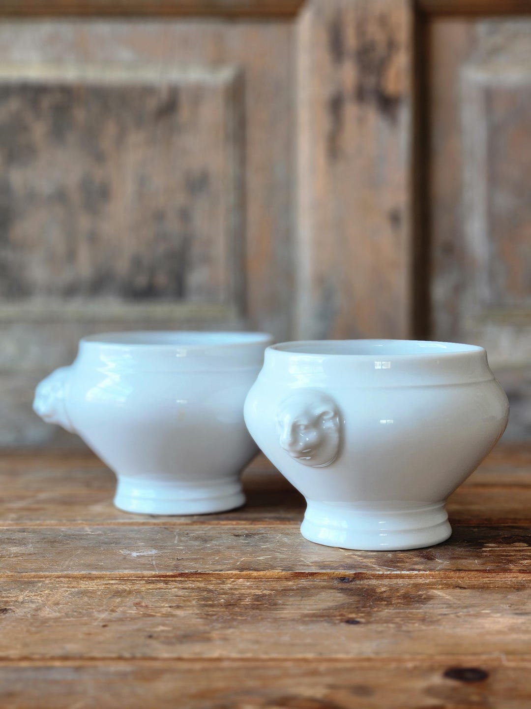 SPM Walkure Bayreuth Lion Head Footed French Onion Soup Bowls Vintage ...