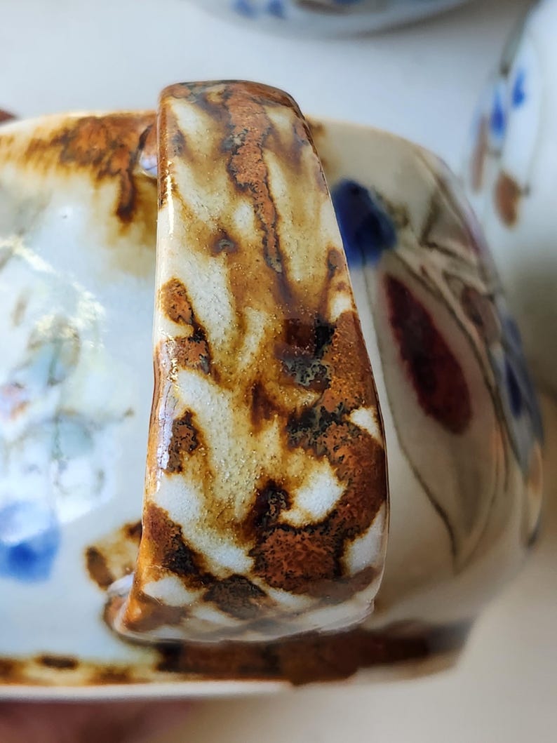 Ken Edwards Tonala Mexican Pottery Rounded Mugs With Handpainted Floral ...