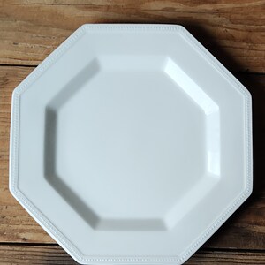 Johnson Brothers Heritage White 10 Octagon Dinner Plate - Etsy
