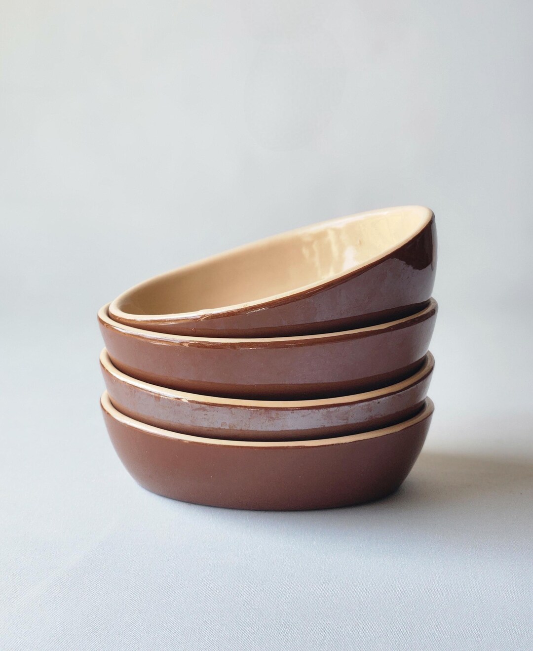 Shenango China Ceramic Oval Bowls Vintage Restaurant Dishes Set of Four ...