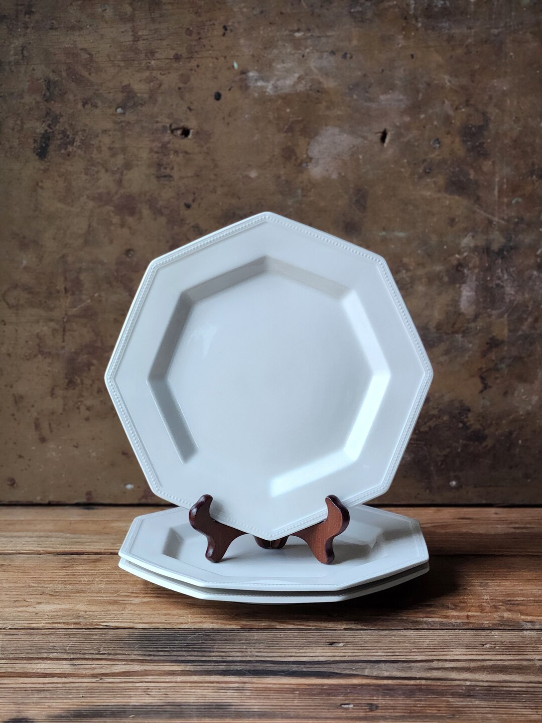 Johnson Brothers Heritage White 10 Octagon Dinner Plate - Etsy