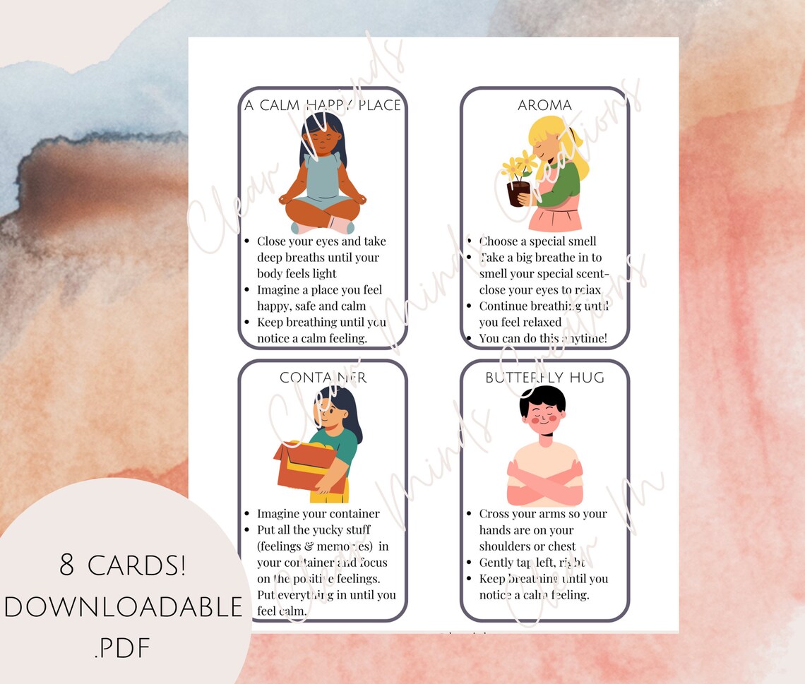 EMDR Resource Cards - Etsy