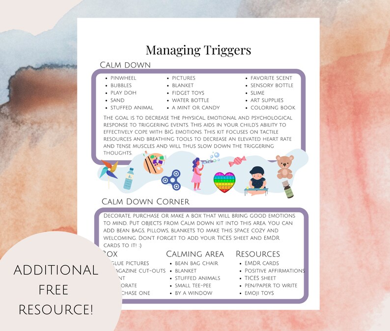 EMDR Resource Booklet for Kids - Etsy