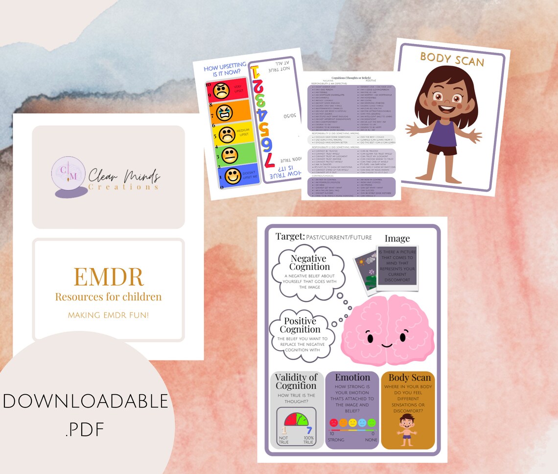 EMDR Case Conceptualization, Treatment Plan, Treatment Planning for Children - Etsy