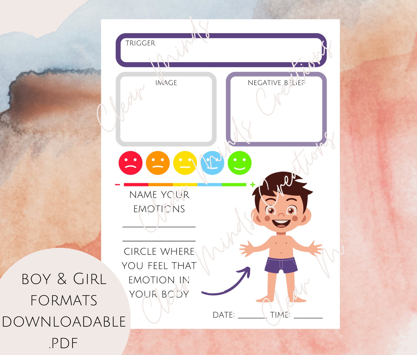 EMDR Resource Booklet for Kids - Etsy