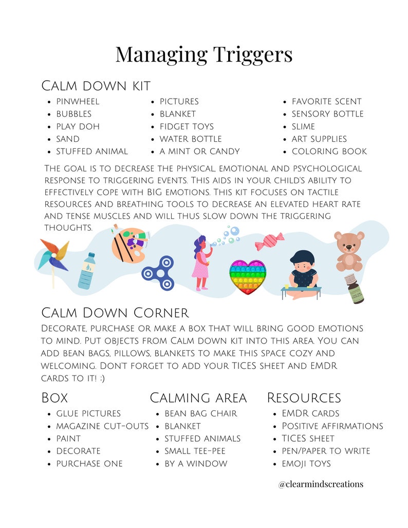 EMDR Resource Cards - Etsy