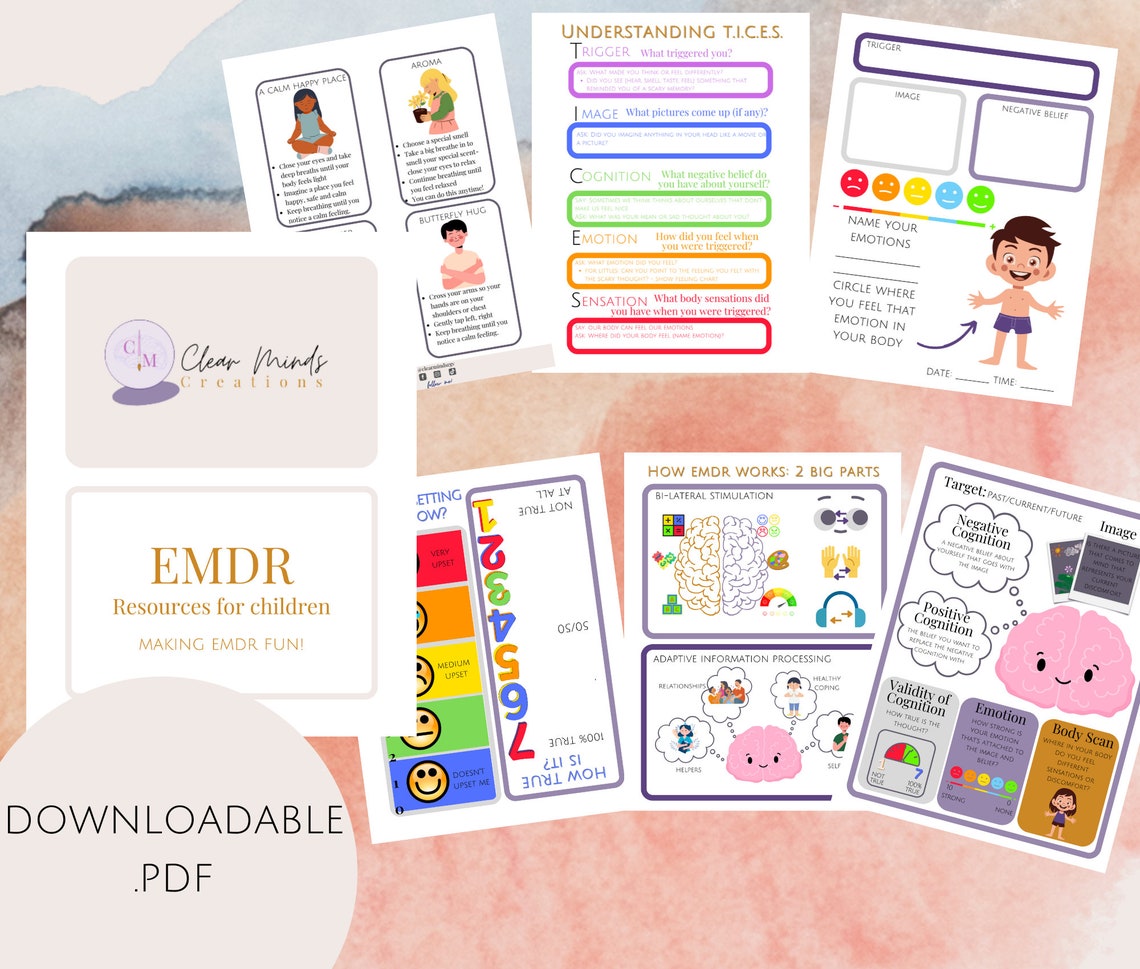 EMDR Resource Booklet for Kids - Etsy