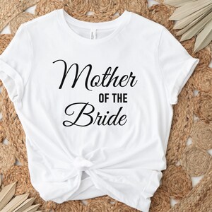 Mother of the Bride Shirt, Matching Family of the Bride Shirts, Wedding ...