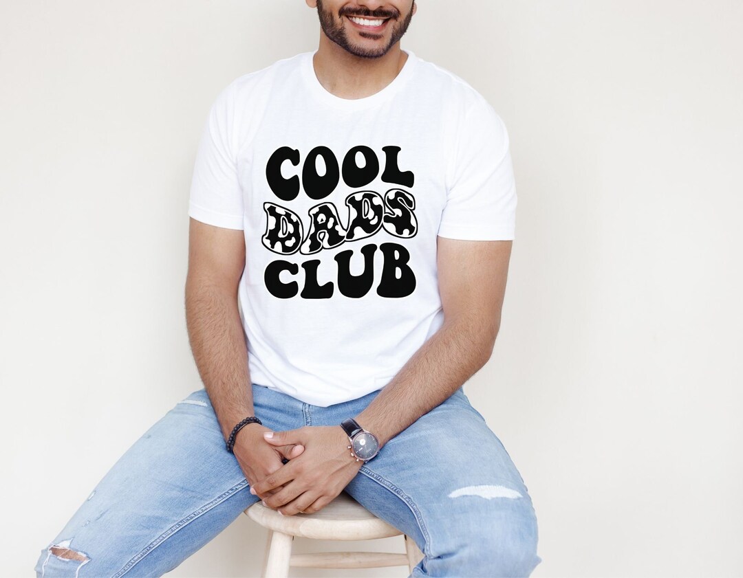 Cool Dads Club Shirt Dada Cow Print Shirt for Dads Birthday - Etsy