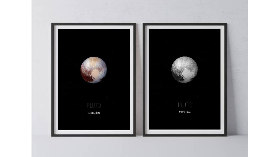 Planet Pluto Digital Prints X2 - Etsy Canada