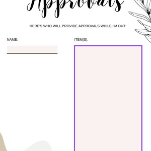 Maternity Leave Template for Working Moms | Digital Download Maternity ...