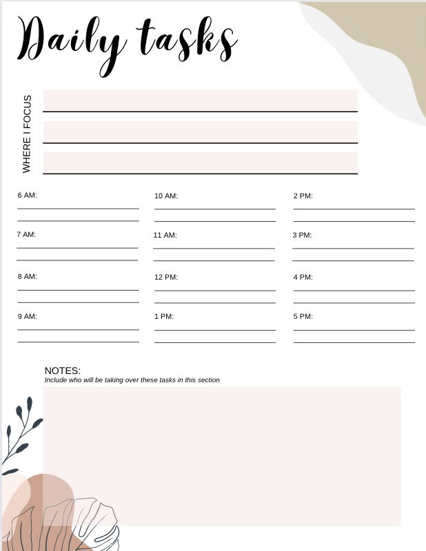 Maternity Leave Template for Working Moms | Digital Download Maternity ...
