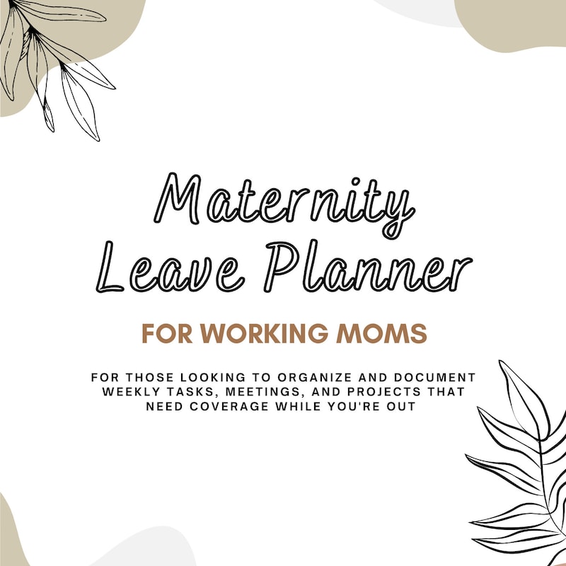 Maternity Planner - Etsy