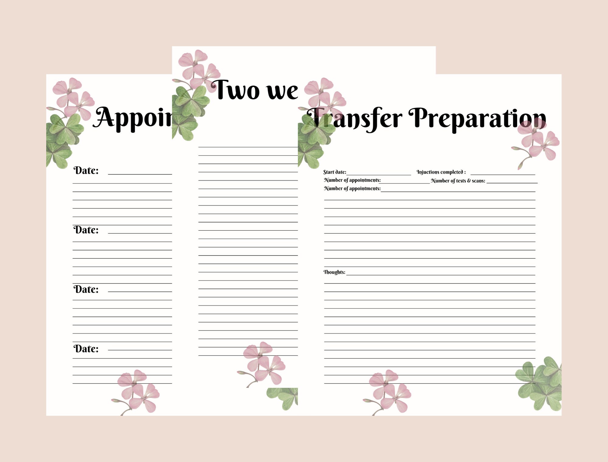 Surrogate Journal,digital Printable PDF File,pregnancy Journal, Baby ...