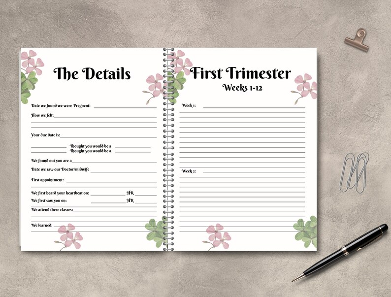 Surrogate Journal,digital Printable PDF File,pregnancy Journal, Baby ...