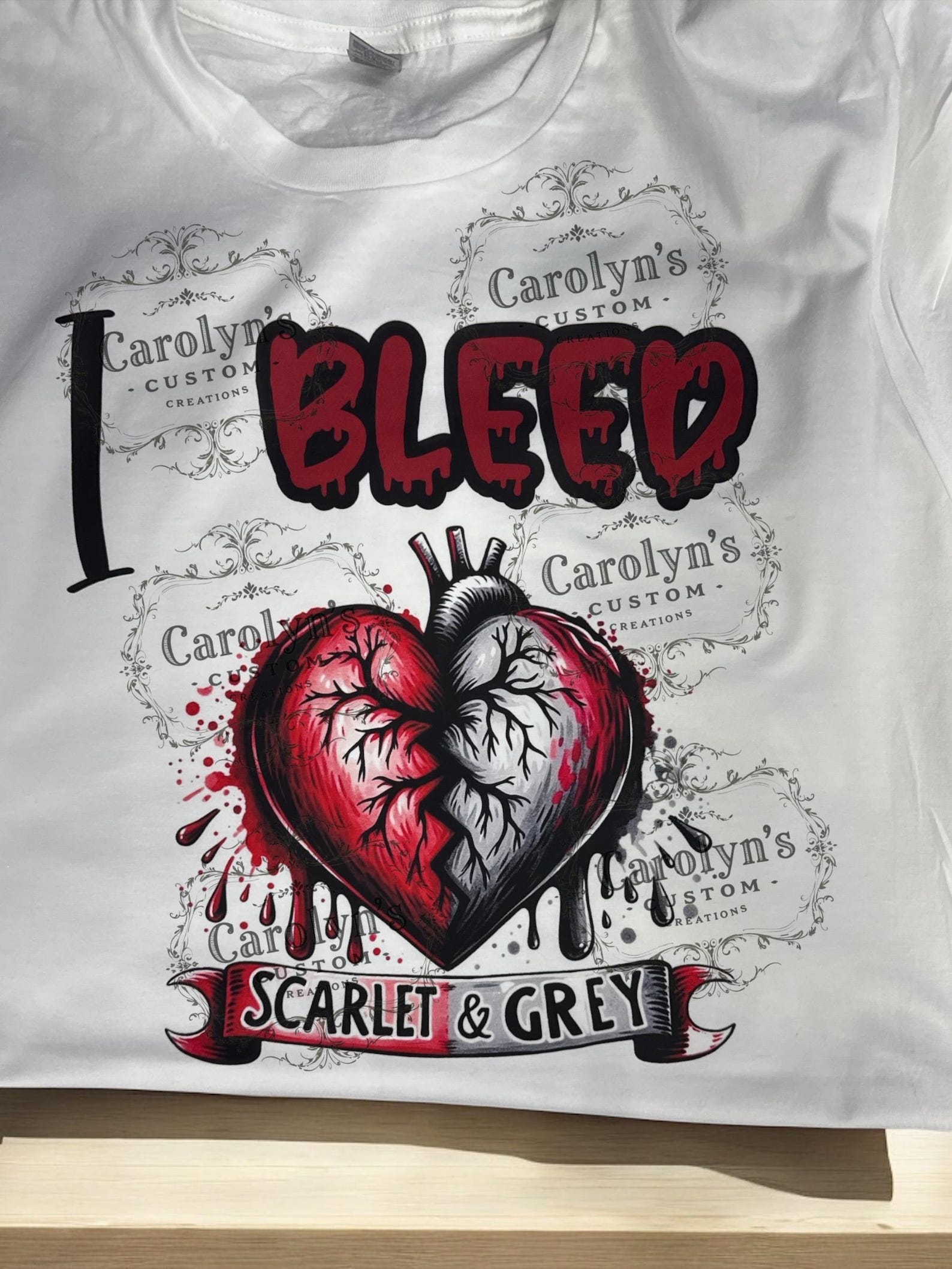 I Bleed Scarlet and Grey Ohio PNG 300 DPI - Etsy