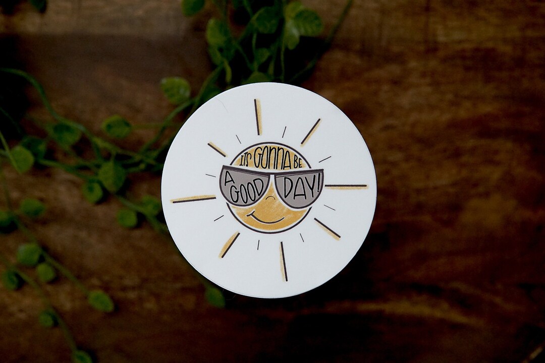 Happy Sun Sticker| It's Gonna Be a Good Day! Vinyl Sticker ...
